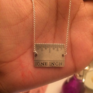 Give Me An Inch Real Inch Ruler Necklace | Etsy