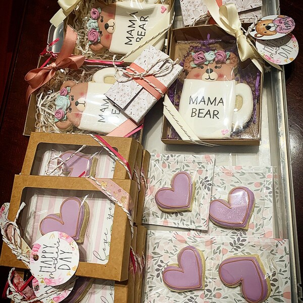 Printable Mini Cookie Card - 3.5" X 5" Happy Mother's Day Stripes Pink ...