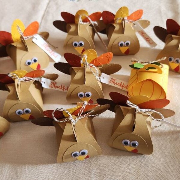 Thanksgiving Turkey Treat Box, Thanksgiving Table Decor, Thanksgiving ...