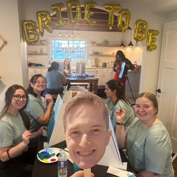 Custom Pet Head on a Stick Personalized Pet Portrait Prop for Parties ...