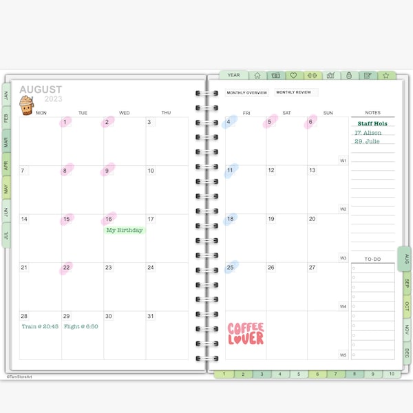 2025 Digital Planner for Ipad, Notability and Goodnotes Compatible ...