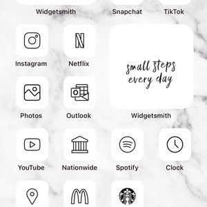 320 White App Icons PREMIUM Icon Pack for Aesthetic Light Ios Home ...
