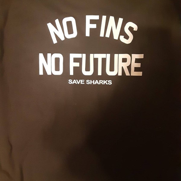 No Fins No Future Save Sharks Long Sleeve T-shirt - Etsy