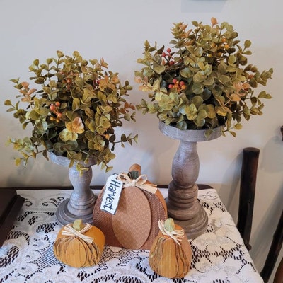 Fall Greenery Half Sphere Round Farmhouse Greenery Bowl - Etsy