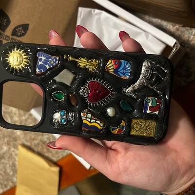 IPhone Phone Case Handmade Decoden Desert Summer Mosaic Vintage Jewelry ...
