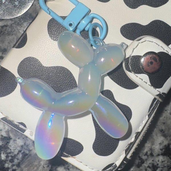 Fun Balloon Dog Keychain Colorful Fun Bag Charm AirPod Case Keychain - Etsy