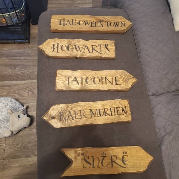 Directional Wedding Arrow Pack Fairytale Storybook Signpost Arrows ...