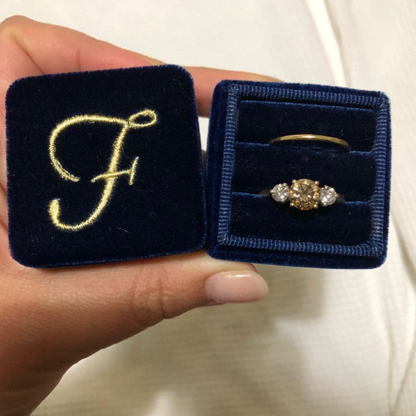 Monogram Your Ring Box With One Letter Pick From Various Colors and ...