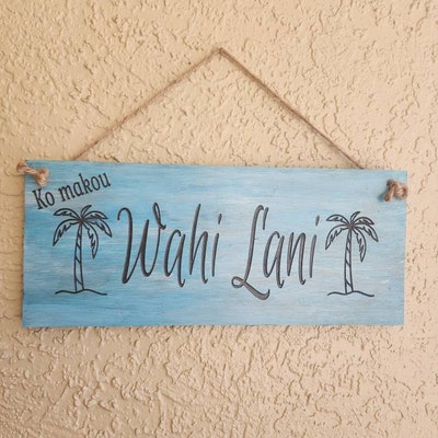 Deck Sign Deck Rules Wood Hanging Sign Outdoor Sign Deck Sign Patio ...