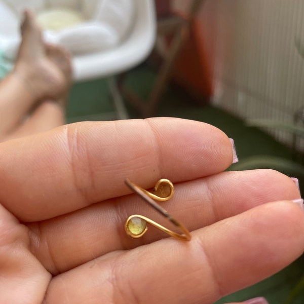 Sapphire Toe Ring Adjustable Toe Rings Blue Crystal Toe Ring Holiday ...