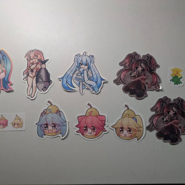 Triple Pear Stickers | Akita Neru, Hatsune Miku, Kasane Teto, Vocaloid ...