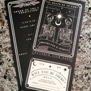 Unique Tarot Card Spread Invitation Personalised Invitation 3 - Etsy