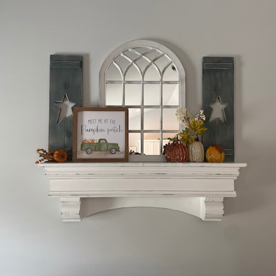 Vintage Mantle, French Country Mantle With Corbels, Fireplace Mantle ...