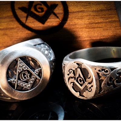 Silver Cross Ring, Men's Signet Ring, Christian Rings, Religious Rings ...