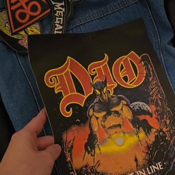 Dio - the Last in Line Back Patch Cosplay - Eddie Munson HALLOWEEN ...