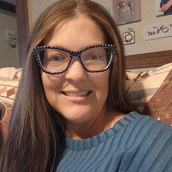 Very Merry Glitter Magnetic Topper for Pair Eyewear Glasses Frame ...