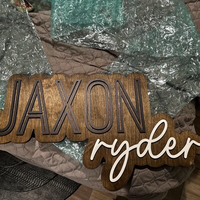 Small Name Sign, Nursery Name Sign, Wood Cutout Name Sign, Small ...