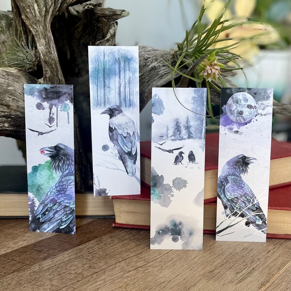 Raven Bookmark Bundle, Special Offer Pricing, Raven and Birds Magical ...