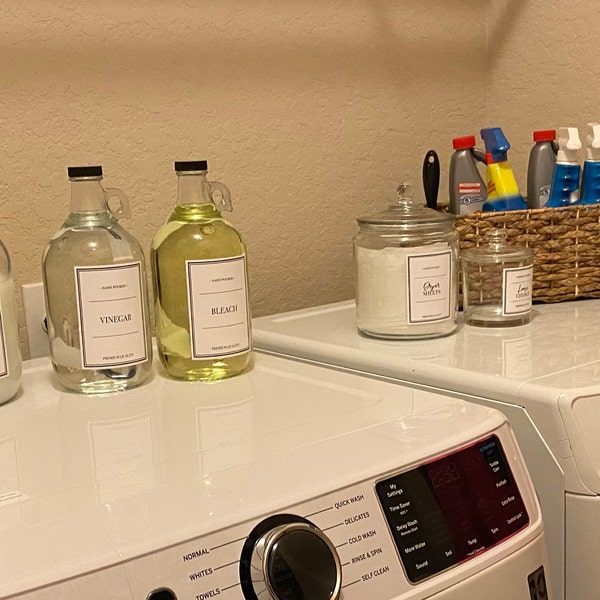 SET of 24 Laundry Room Labels - INSTANT DOWNLOAD - Laundry Room ...
