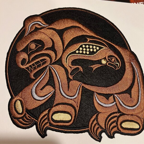 Cree First Nation 'bear' Large Embroidered Patch Sub Arctic Pacific ...