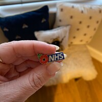 NHS Pin Badge - Blue - Etsy UK