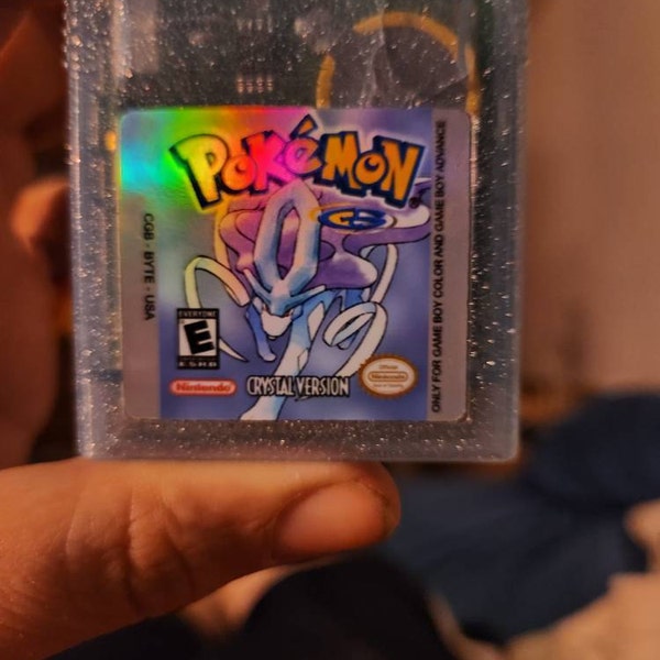 Pokemon Crystal Version Gameboy Replacement Label Precut Decal ...