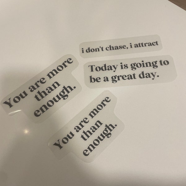 I Am Creating the Life I Want - Vinyl Mirror Decal - Positive ...