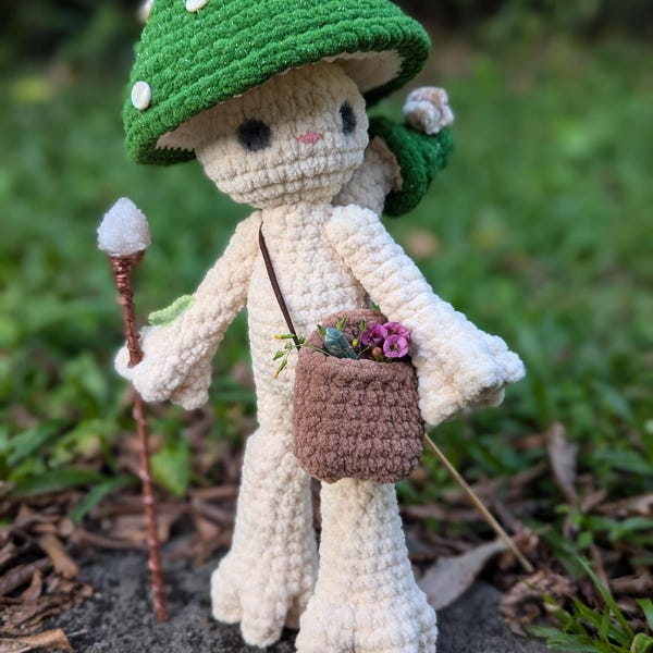 Hemlock Mushroom Forest Forager Crochet Pattern PDF Digital Download - Etsy