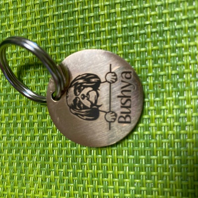 Dog Tag, Name Tag, Pet ID, Dog Name Disc, Engraved Stainless Steel ...
