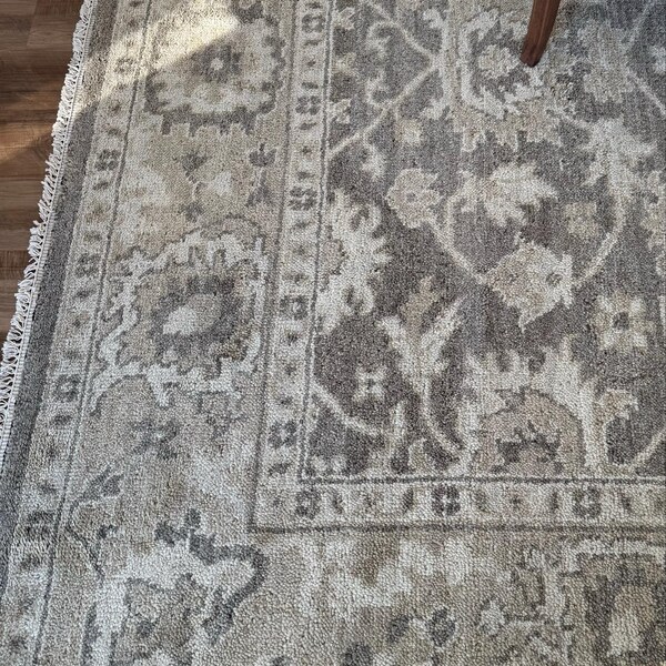 13x12 Large Area Rug Gray Charcoal Gabbeh Style Savannah Rug Handmade ...