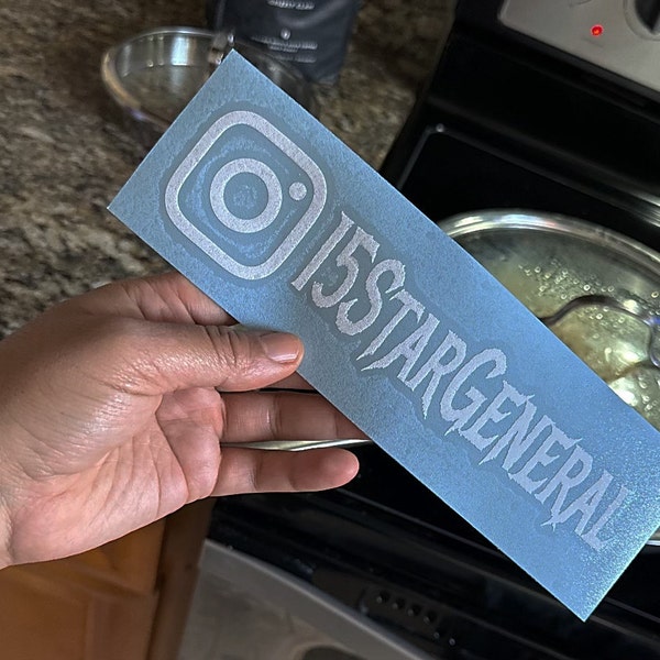 Instagram Decal, Window Decal, Personalized,instagram Business ...