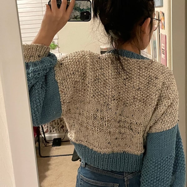 Knitting Pattern | "hazy Skies" Sweater | Digital Download | Beginner ...
