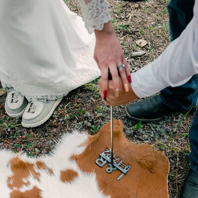 Wedding Branding Iron for Unity Ceremony Date and Initials Branding ...