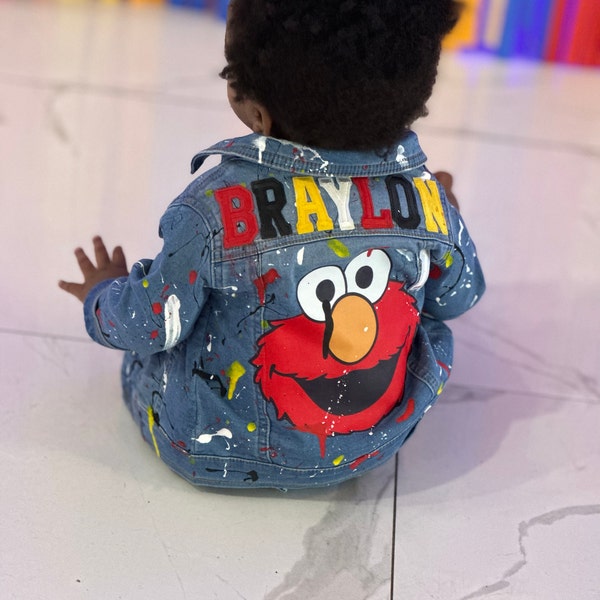 Elmo Sesame Street Jacket, Custom Elmo Jacket Elmo Matching Shirts ...