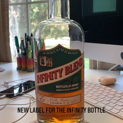 Infinity Bourbon Label Blend Whiskey Bottle Label Old Fitzgerald ...