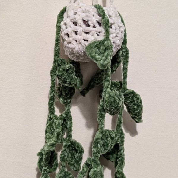 Pothos Plant Crochet Pattern, Car Hanging Plant Pattern, Car Hanging ...