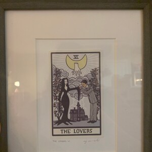 The Lovers VI Tarot Card Art Hand-cut Art Card Mounted on - Etsy