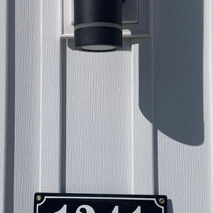 Personalised Enamel Address Sign 12x22 Cm 4.7 X 8.7 New Porcelain House ...