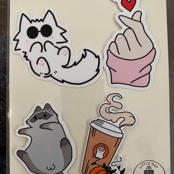 Gojo Cat Sticker - Kawaii - Waterproof - Jujutsu Sorcerer - Anime ...