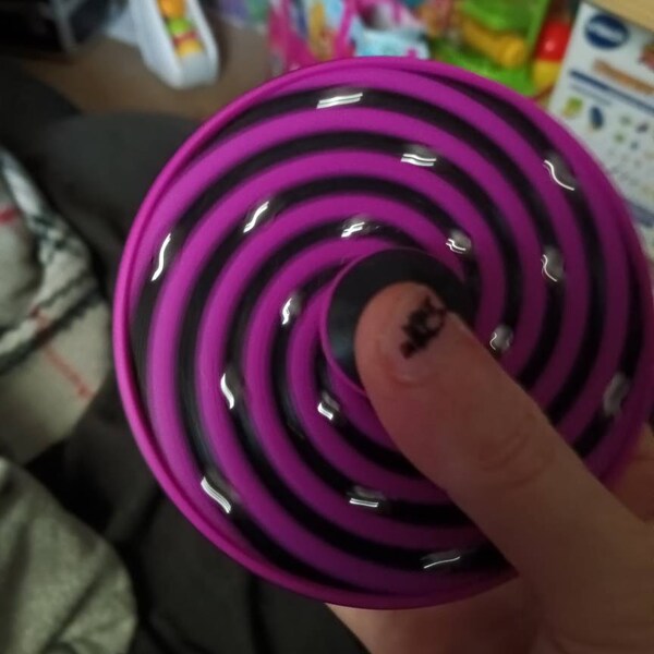 The Galaxy Blue & Yellow Fidget Spinner Spinny Mcspinface - Etsy