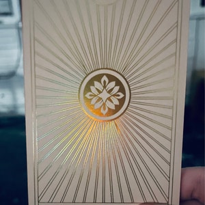LIMITED EDITION Fortuna Tarot Deck Opal Omen Minimalistic Cards Rainbow ...