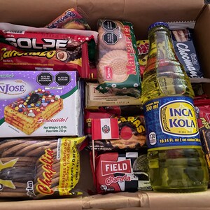 Peruvian Candy Box With Assortments Cookies Chocolates Candies ...