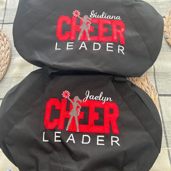 Personalized Cheer MAROON Custom Bag Color Bag Boy Cheerleader Girl ...