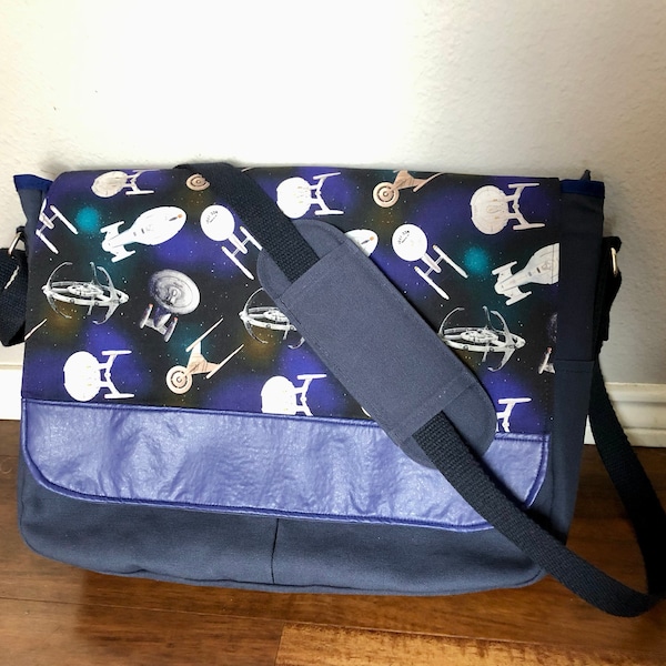 Laptop Bag Sewing Pattern in 2 Sizes: Messenger, Shoulder Bag Tutorial ...