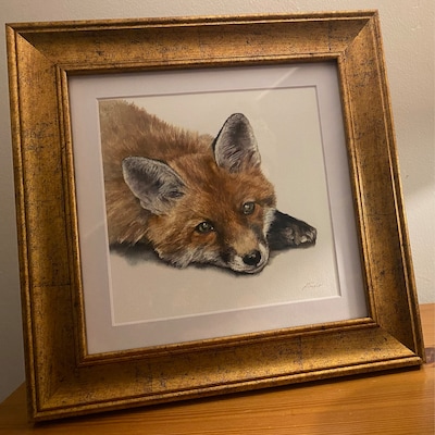 FOX Signed Print of a Watercolour Painting by Jan Taylor, Red Fox 2 - Etsy