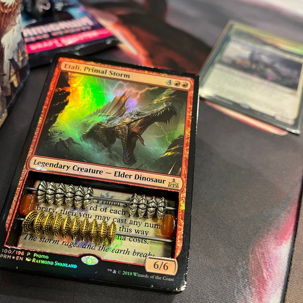 Deep Analysis FOIL MTG Life Counter Abacus-style - With Stand - Etsy