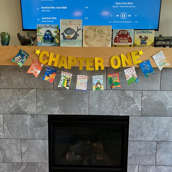 2-pack Mismatch Storybook Banners — Physical Birthday Banners — Baby ...