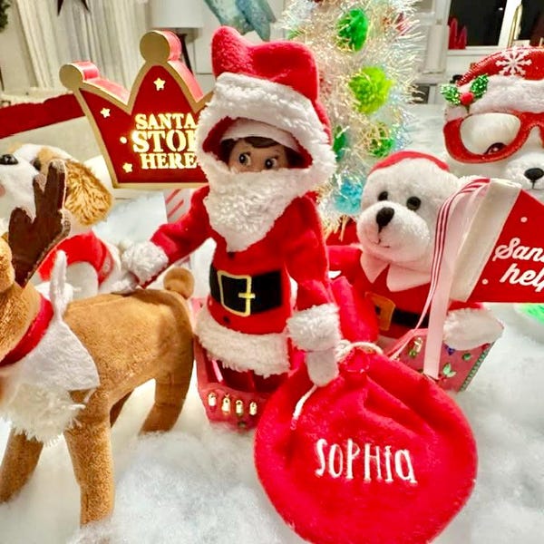 Reindeer Elf, Santa Elf, Gingerbread Elf, Snowman, Christmas Tree ...