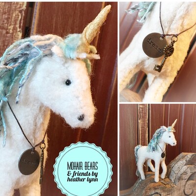 Stuffed Unicorn Sewing Patterns for Momma and Baby Set DIY Felt Animals ...