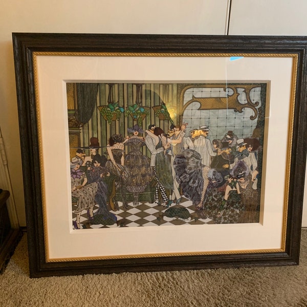 1920s Art Deco Original Art Prints. Fine Art Prints. Vintage Style Art ...